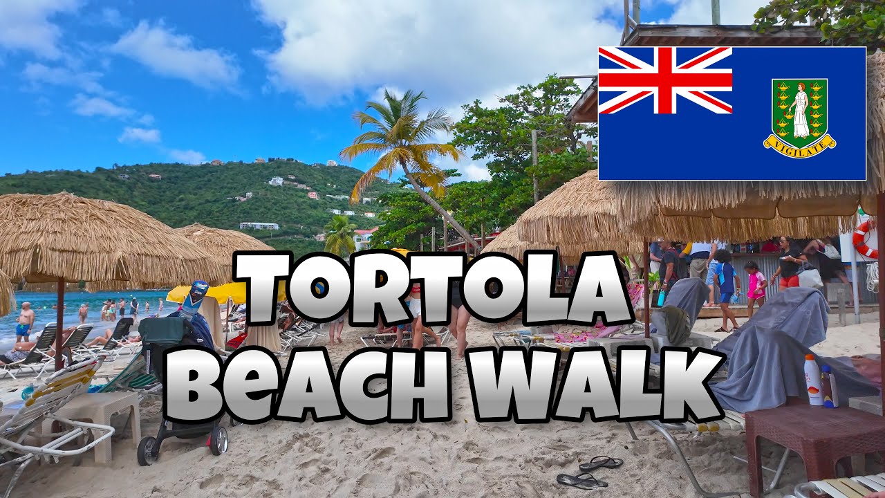 Walking Around Tortola, BVI Beach - 4K - YouTube