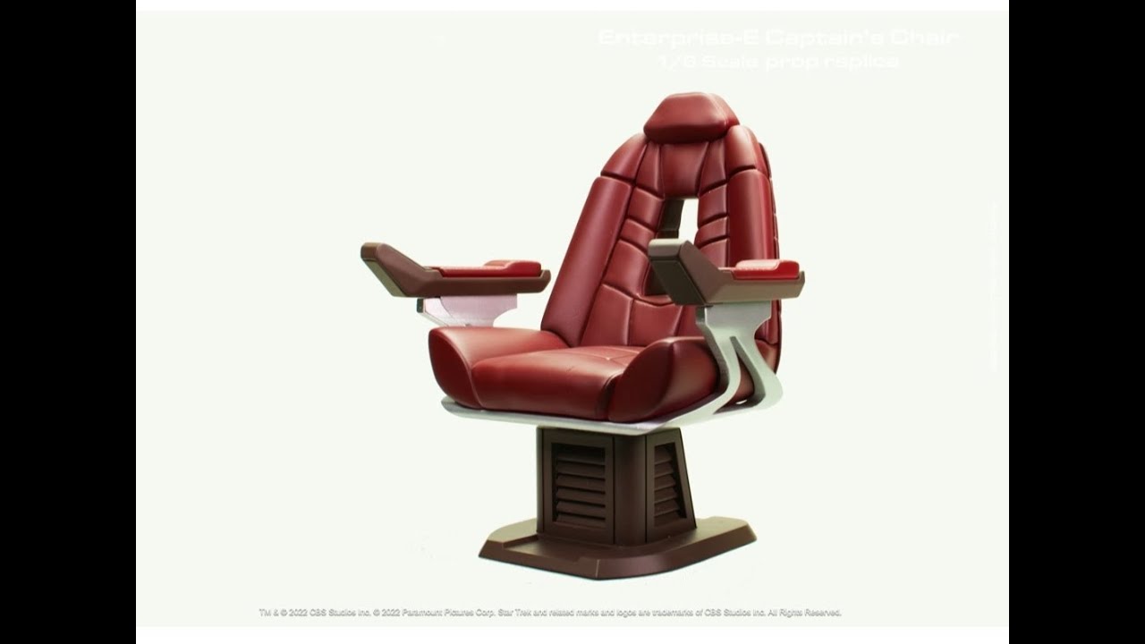 Star Trek: First Contact Enterprise-E Captain's Chair 1:6 Scale Prop ...