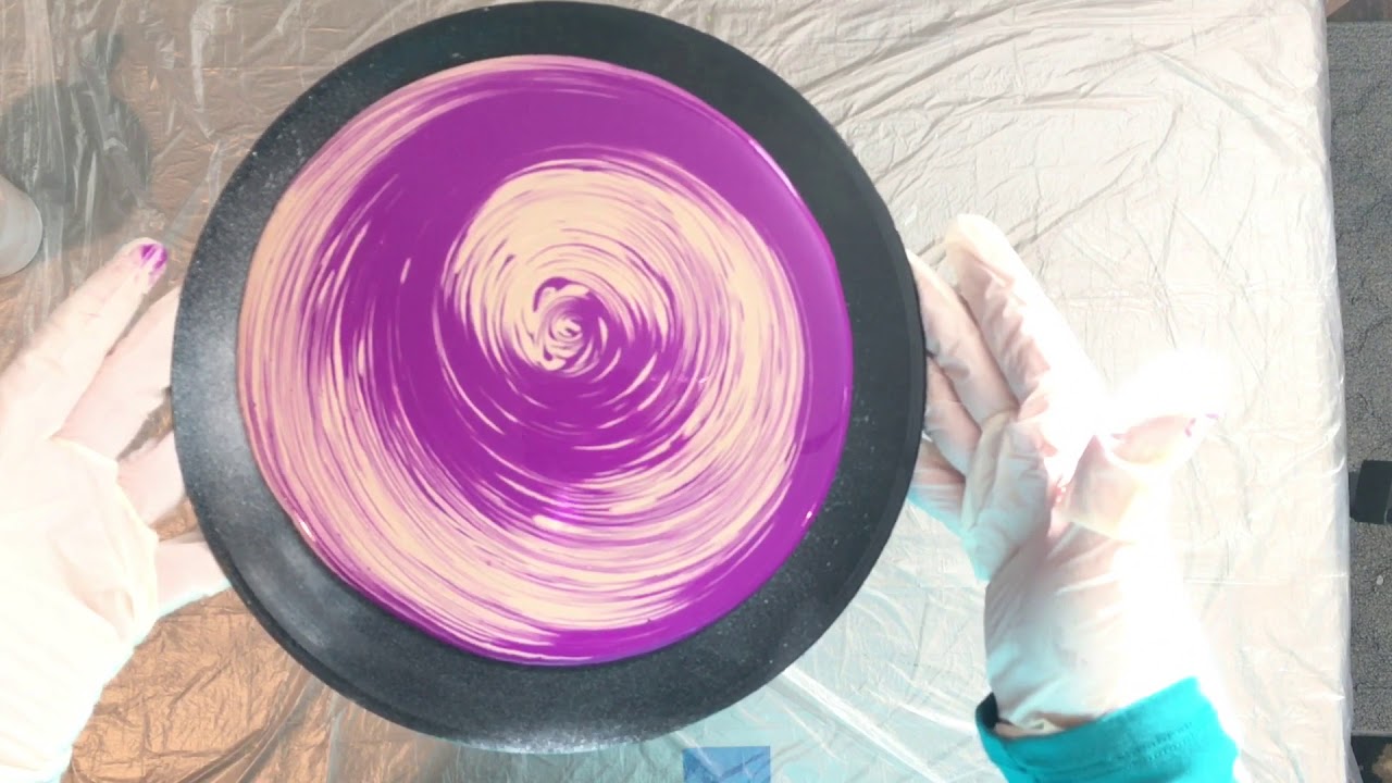 Acrylic Pour Painting Tree Rings - YouTube