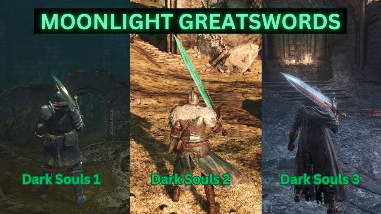 The Evolution of the Moonlight Greatsword in Dark Souls 1, 2 & 3 - YouTube