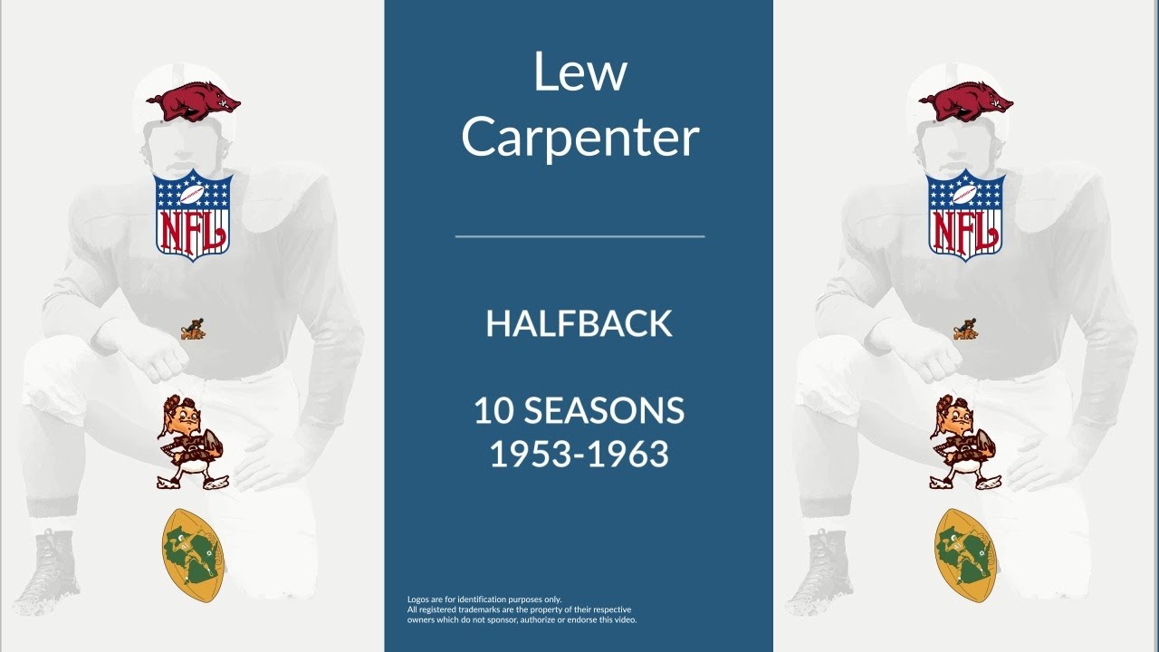 Lew Carpenter: Football Halfback and Fullback - YouTube
