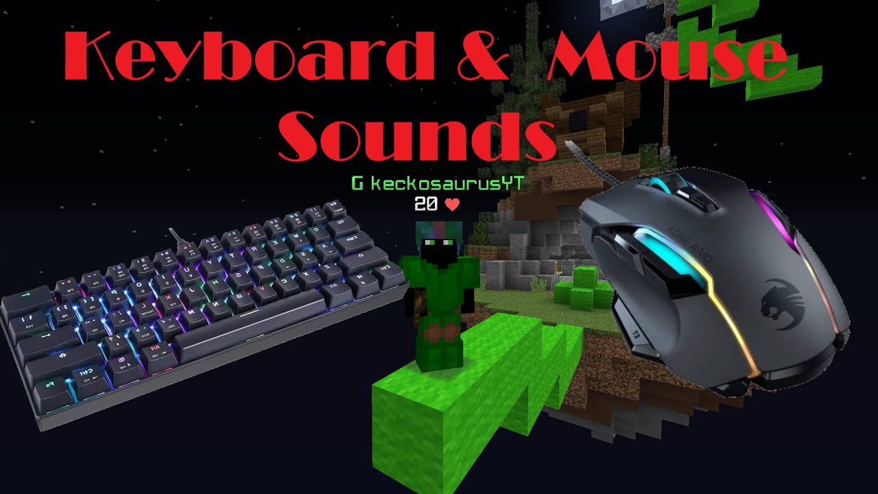KEYBOARD and MOUSE Sounds | Minecraft BEDWARS - YouTube