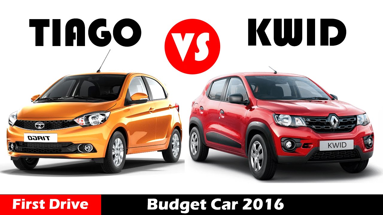 Budget car: Renault kwid vs Tata tiago Compare & Review |First Drive ...