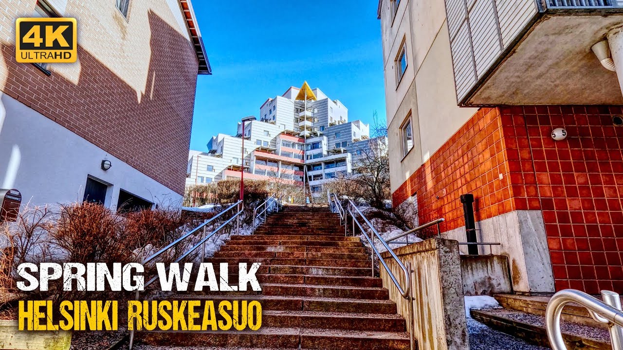 Walk in Helsinki, Ruskeasuo District 🇫🇮 4K Walk in Finland - YouTube