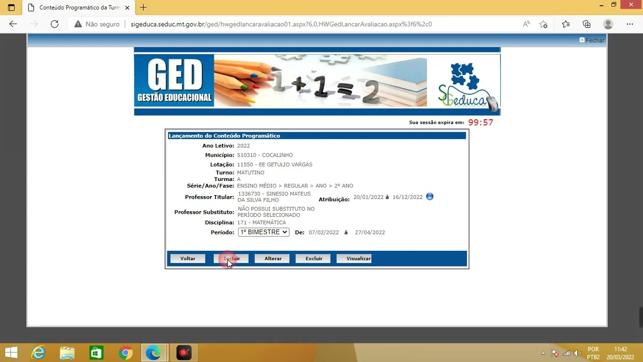 Lançar Conteúdo Sigeduca - YouTube