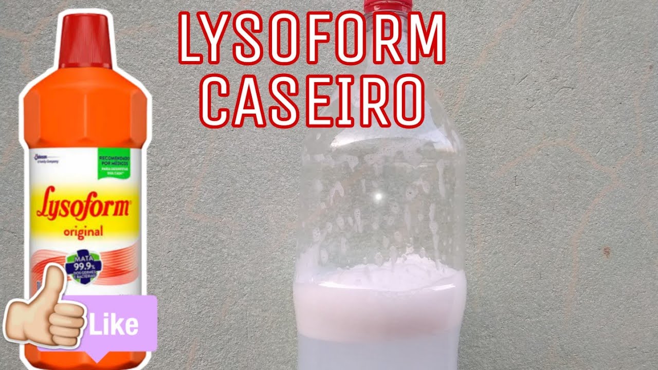 LYSOFORM CASEIRO EM 2 MINUTOS!😍 #DICASDAIZABEL - YouTube