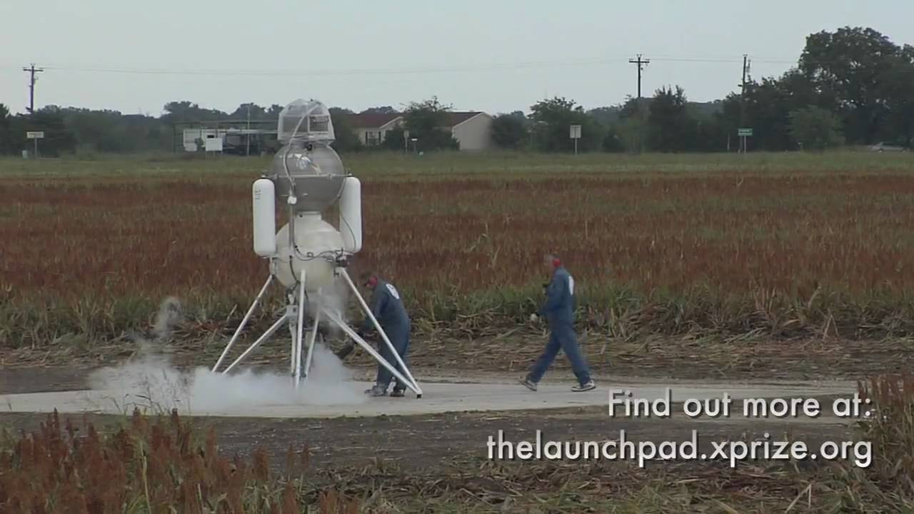 FLIGHT #2 of Armadillo Aerospace's Level 2 attempt at NGLLC 2009 - YouTube