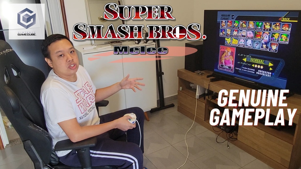 35 year-old revisiting Smash Bros Melee in sweatpants. I suck at it ...