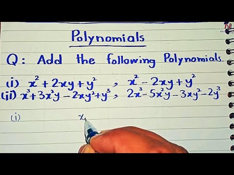 How to Add Polynomials Vertically in Column Method Urdu - YouTube