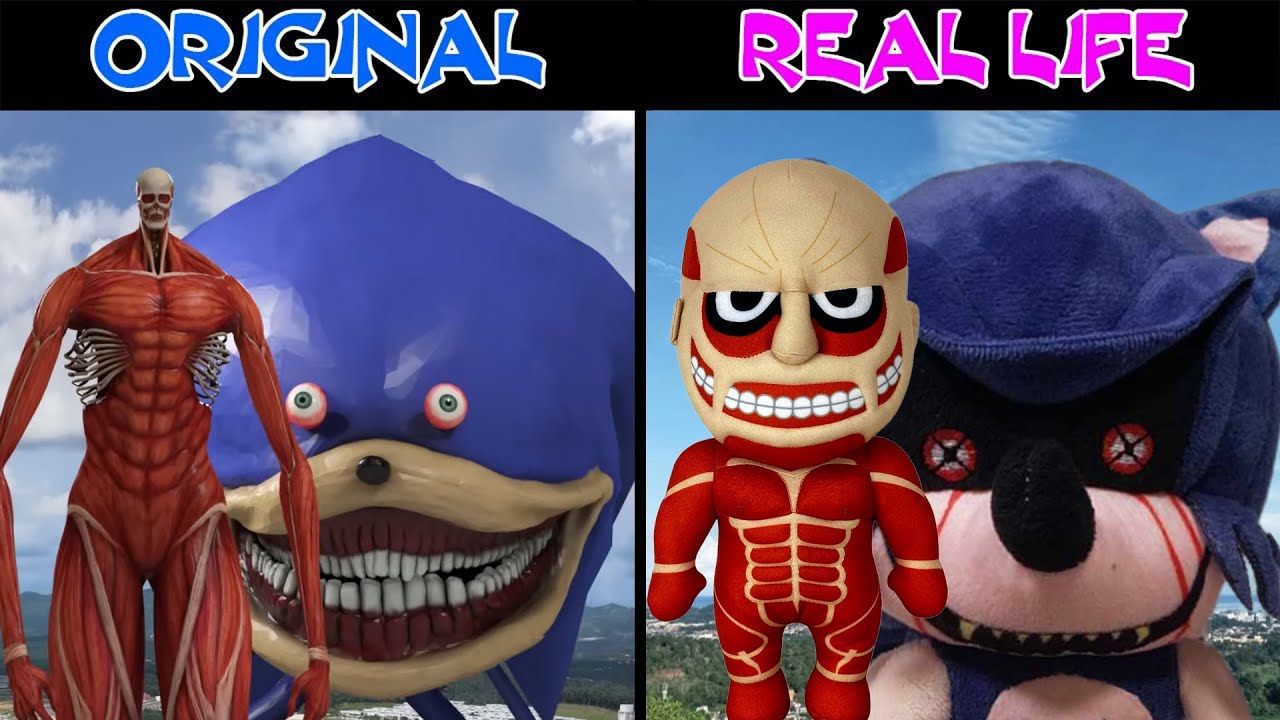 Shin Sonic Tapes vs Colossal Titan | The Sonic Tapes Animation ...