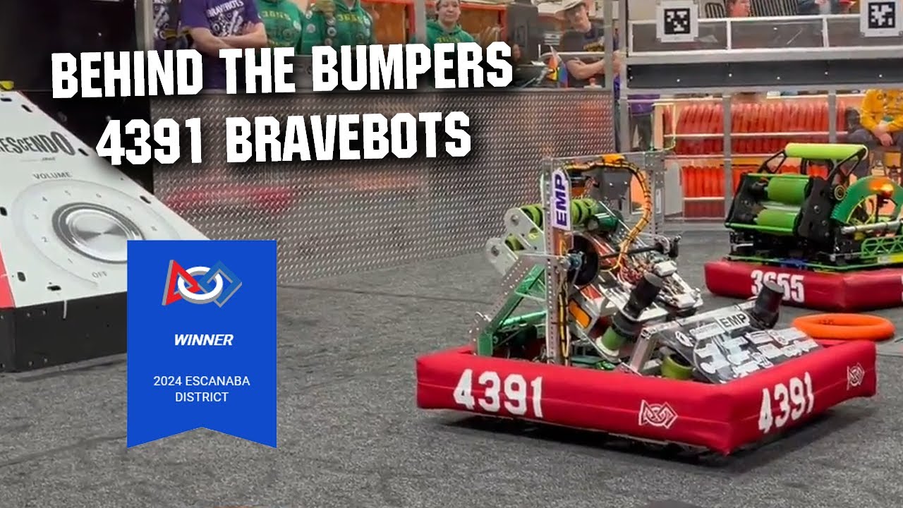 Behind the Bumpers | 4391 BraveBots | CRESCENDO FRC Robot - YouTube