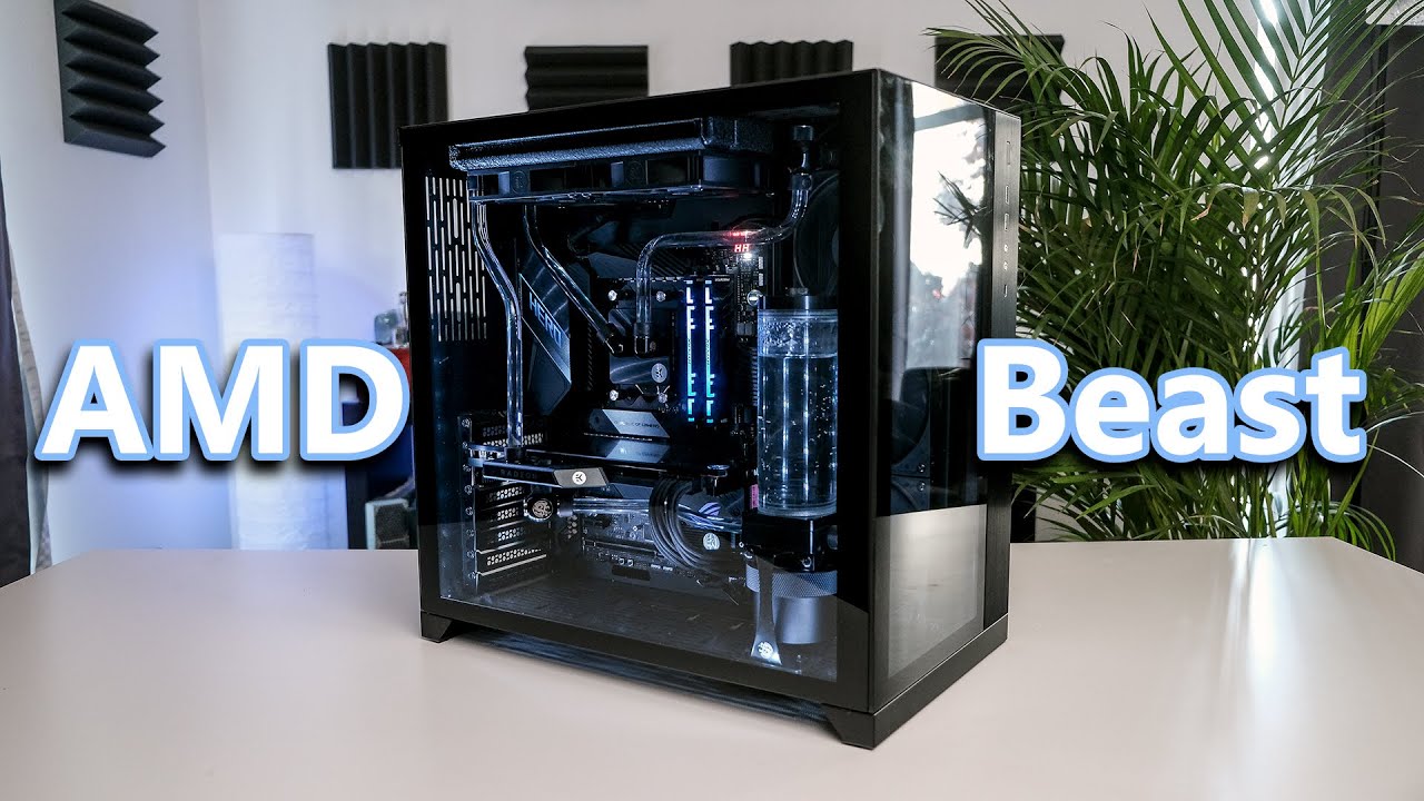 AWESOME all AMD Hardline water cooled build (personal rig update) - YouTube