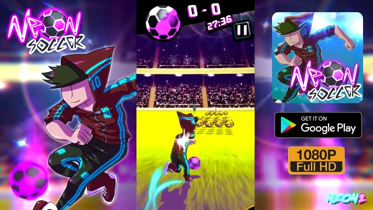 Neon Soccer: Sci fi Football Clash & Epic Soccer Android Gameplay Full ...