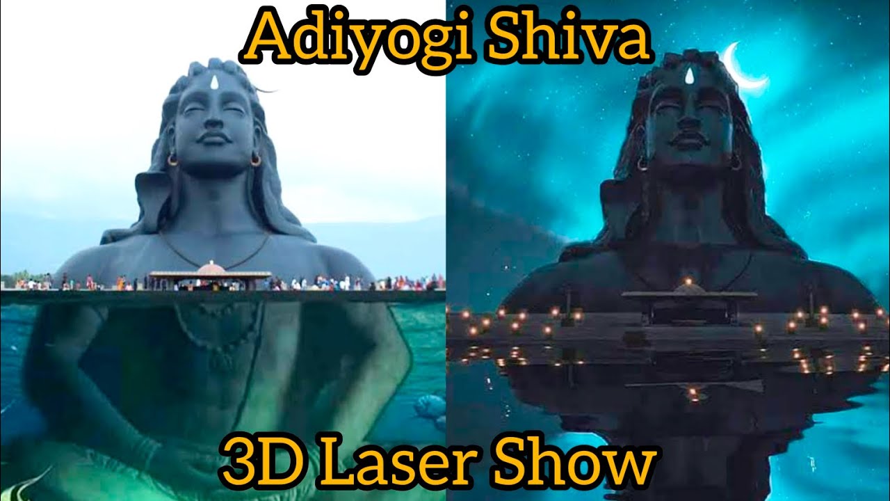 Adiyogi Shiva 3D Laser Show #ishafoundation #chikkaballapura 2024 - YouTube