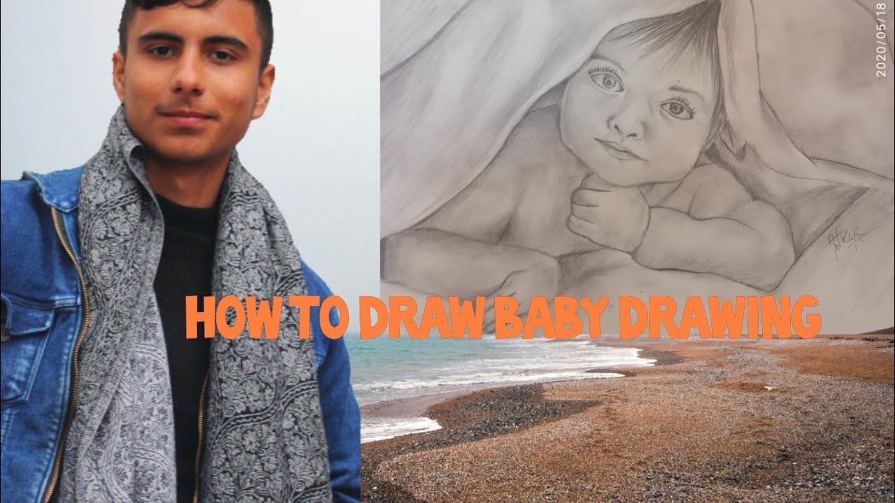 How to draw baby drawing in shading... Part 2 - YouTube