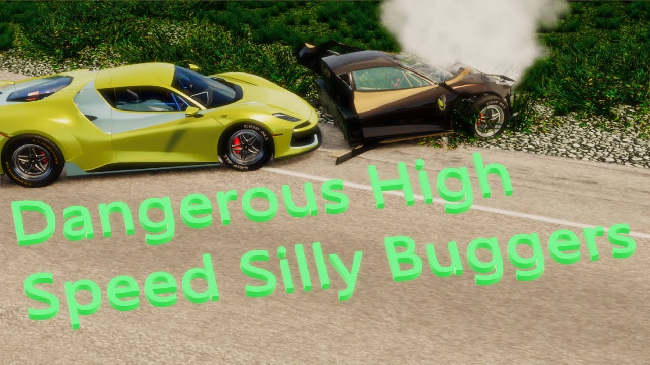 BROKE IT IN HALF! - Dangerous High Speed Silly Buggers | BeamNG Drive ...