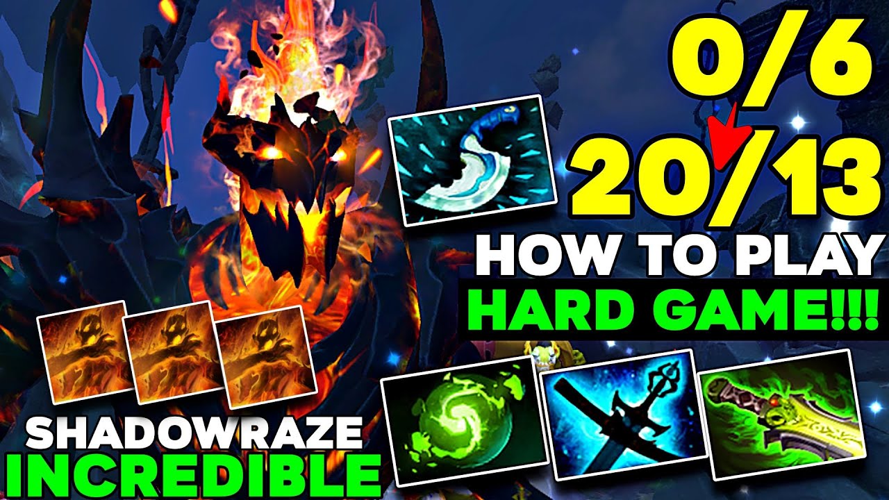 HOW TO PLAY Hard Lane and COMEBACK [ Shadow Fiend ] Incredible ...