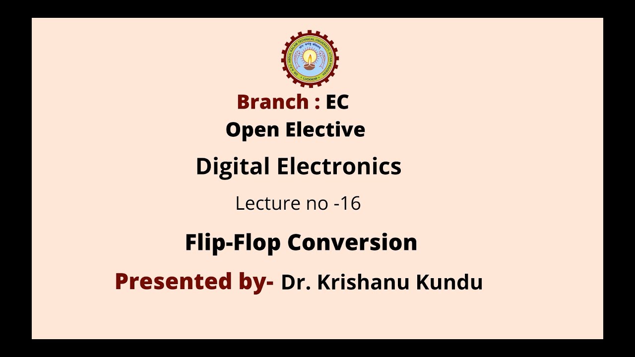 Digital Electronics | Flip-Flop Conversion | AKTU Digital Education - YouTube