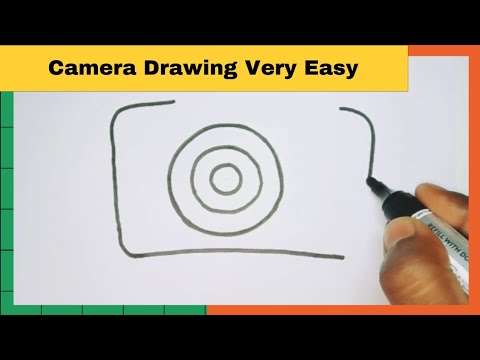 How To Draw A Camera Step By Step | Camera Drawing Easy | Easy Drawing ...