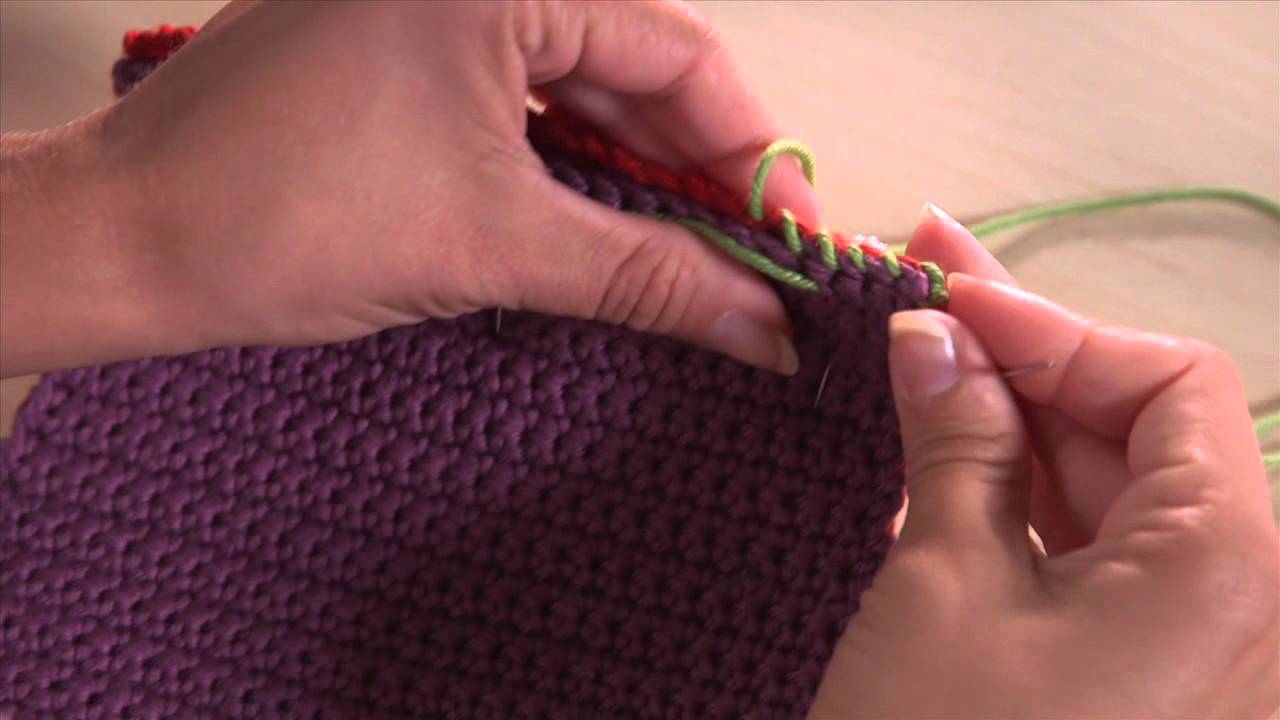 The Art of Crochet - Whip Stitch Seam - YouTube