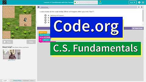 Code.org Conditionals with the Farmer Lesson 16 Tutorials and Answers | Course E | Complete ...
