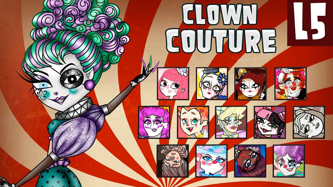 🕹️ Moda Total: Press Start 🕹️ - Level 5 - "Clown Couture" - YouTube
