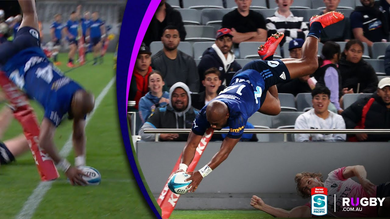 Mark Telea's unbelievable dive for the line is a try of the season ...