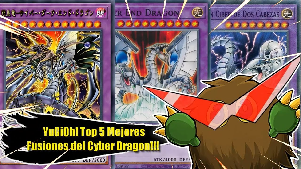 YuGiOh! Top 5 Mejores Fusiones del Cyber Dragon!! - YouTube