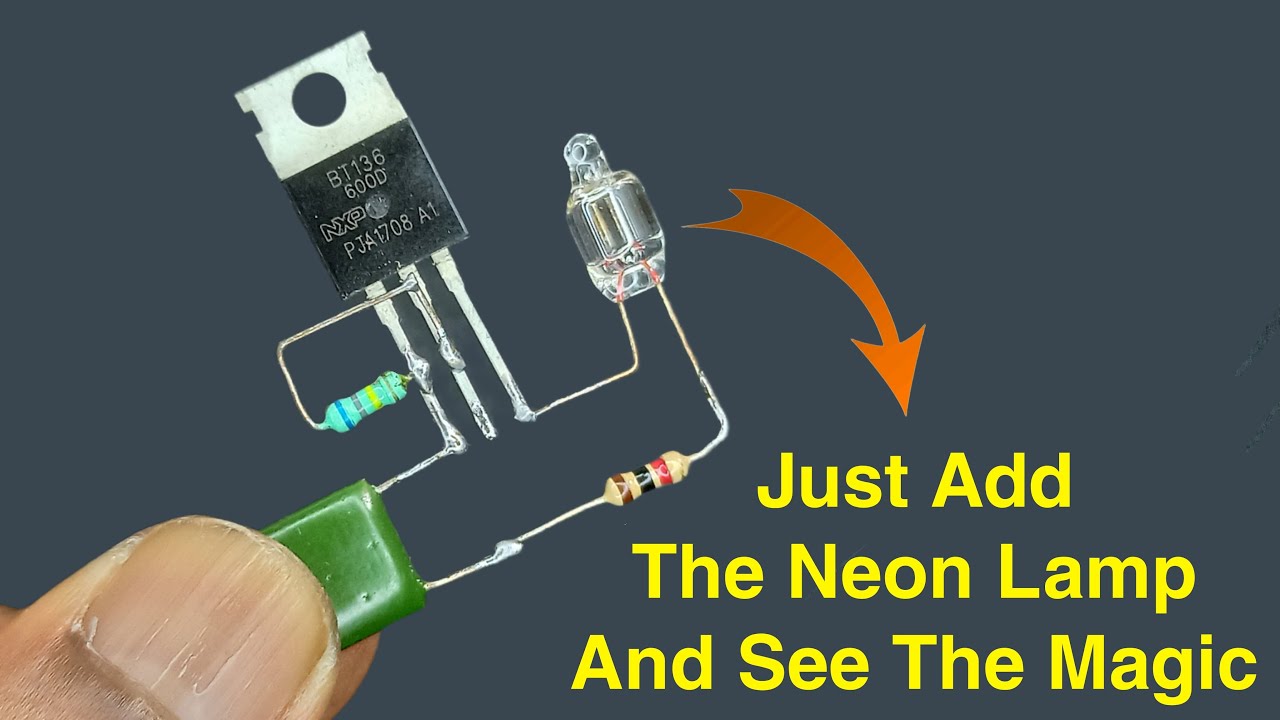 Just Add The Neon Bulb With It And See The Magic..Amazing Invention ...