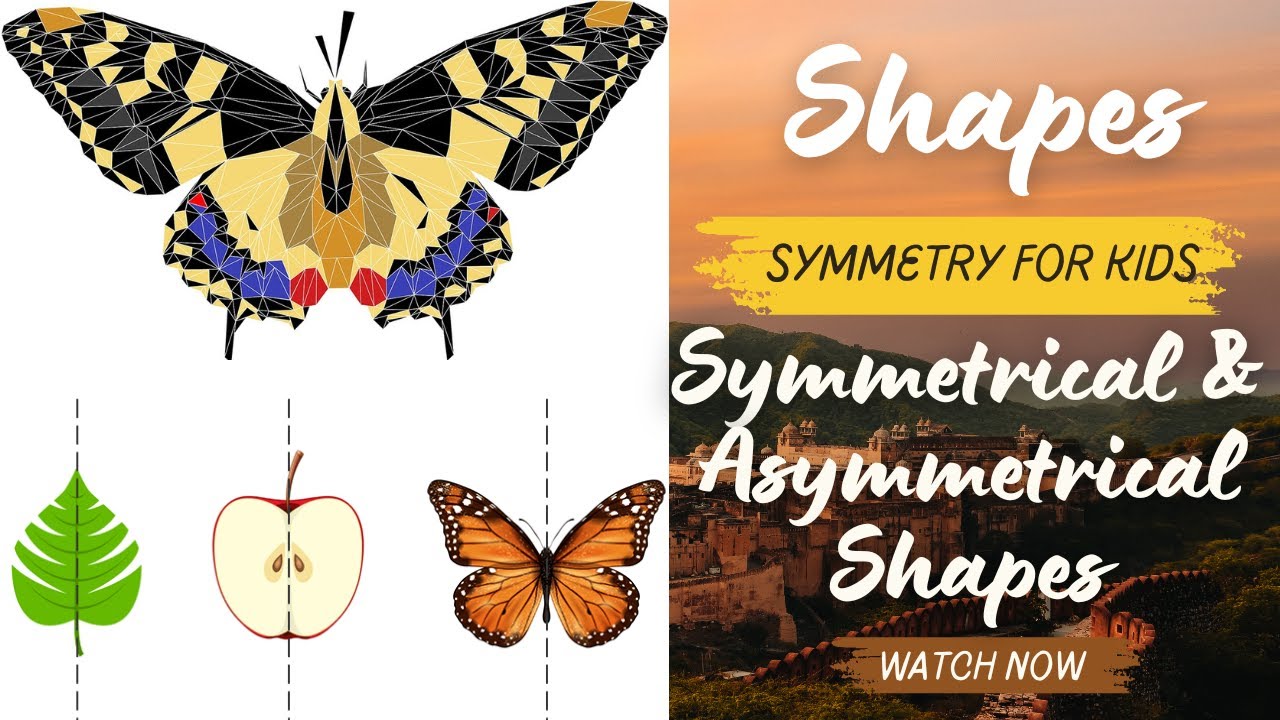 Symmetry For Kids | Symmetrical & Asymmetrical Shapes - YouTube