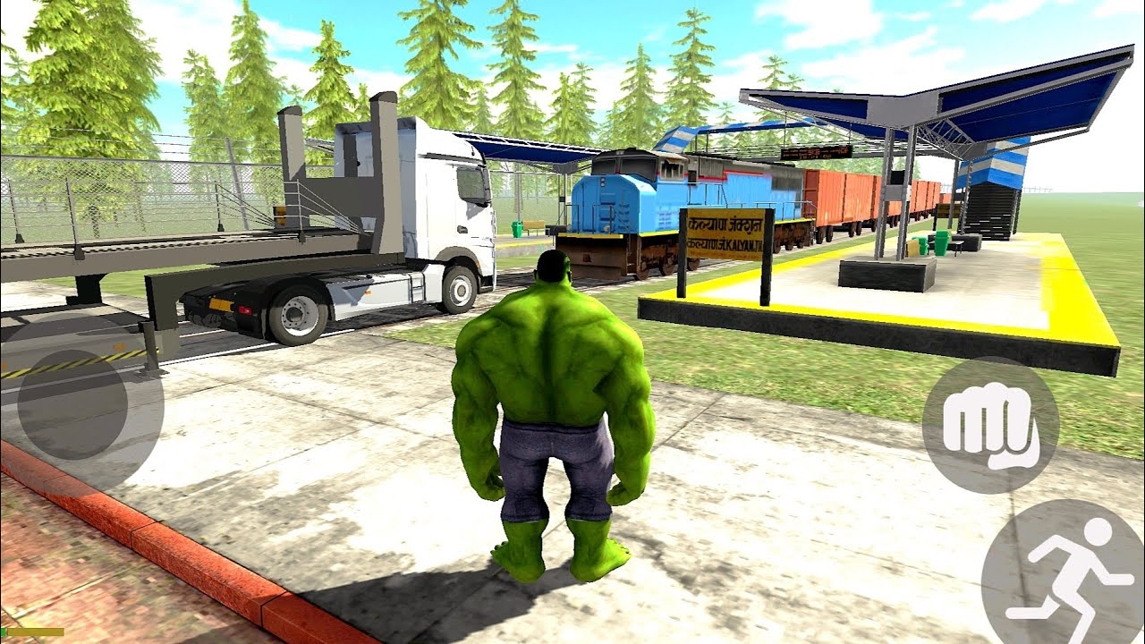 Hulk vs Train in Indian Bike Driving 3D | Full Action Gameplay - YouTube