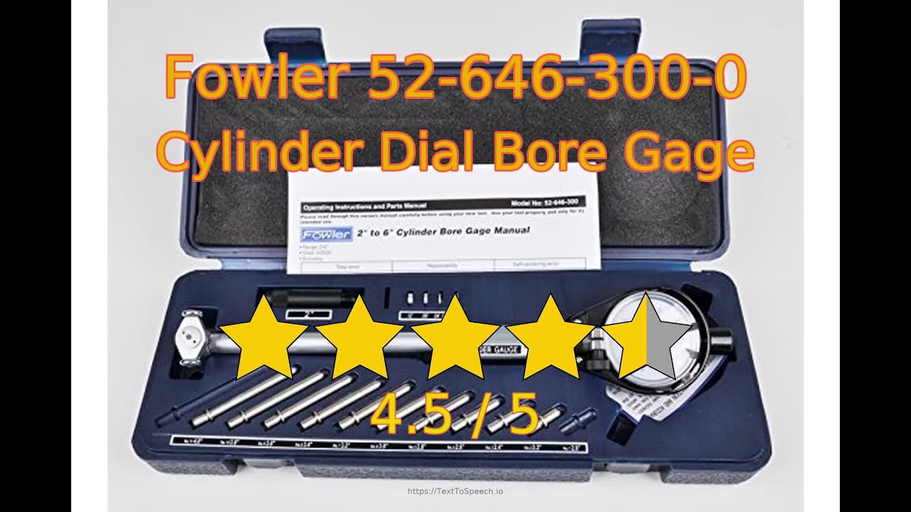 Let's review Fowler 52-646-300-0 Cylinder Dial Bore Gage - YouTube
