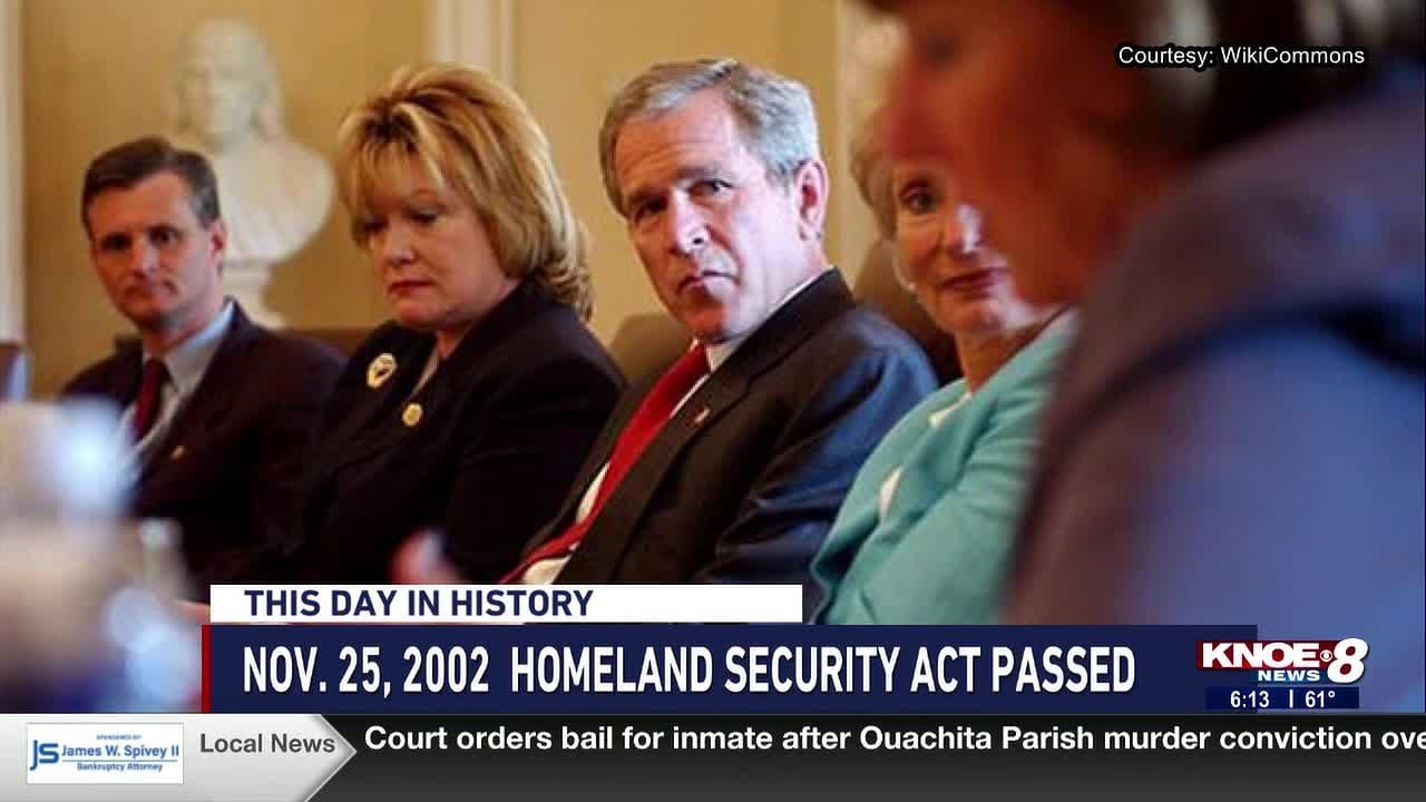 Congress passes Homeland Security Act on Nov. 25, 2002 - YouTube