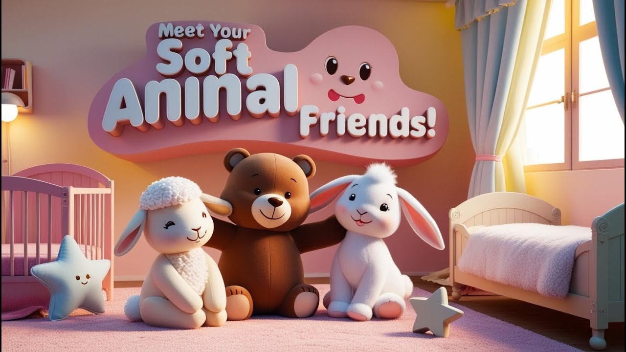 Soft Animal Friends | Gentle Plush Toy Song for Kids - YouTube