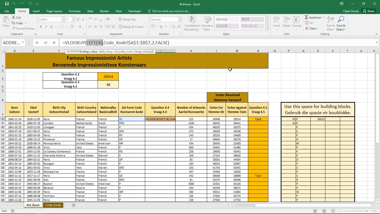 NSC RTT Nov 2018 P1 - V4 Excel - YouTube