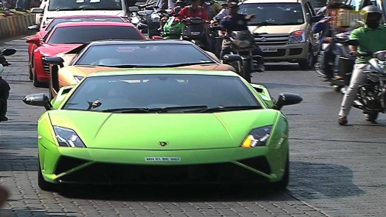 parx Super Car Rally in Mumbai - YouTube