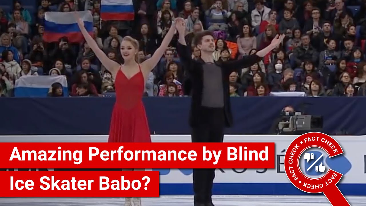FACT CHECK: Viral Video Shows Amazing Performance by Blind Ice Skater Babo? - YouTube