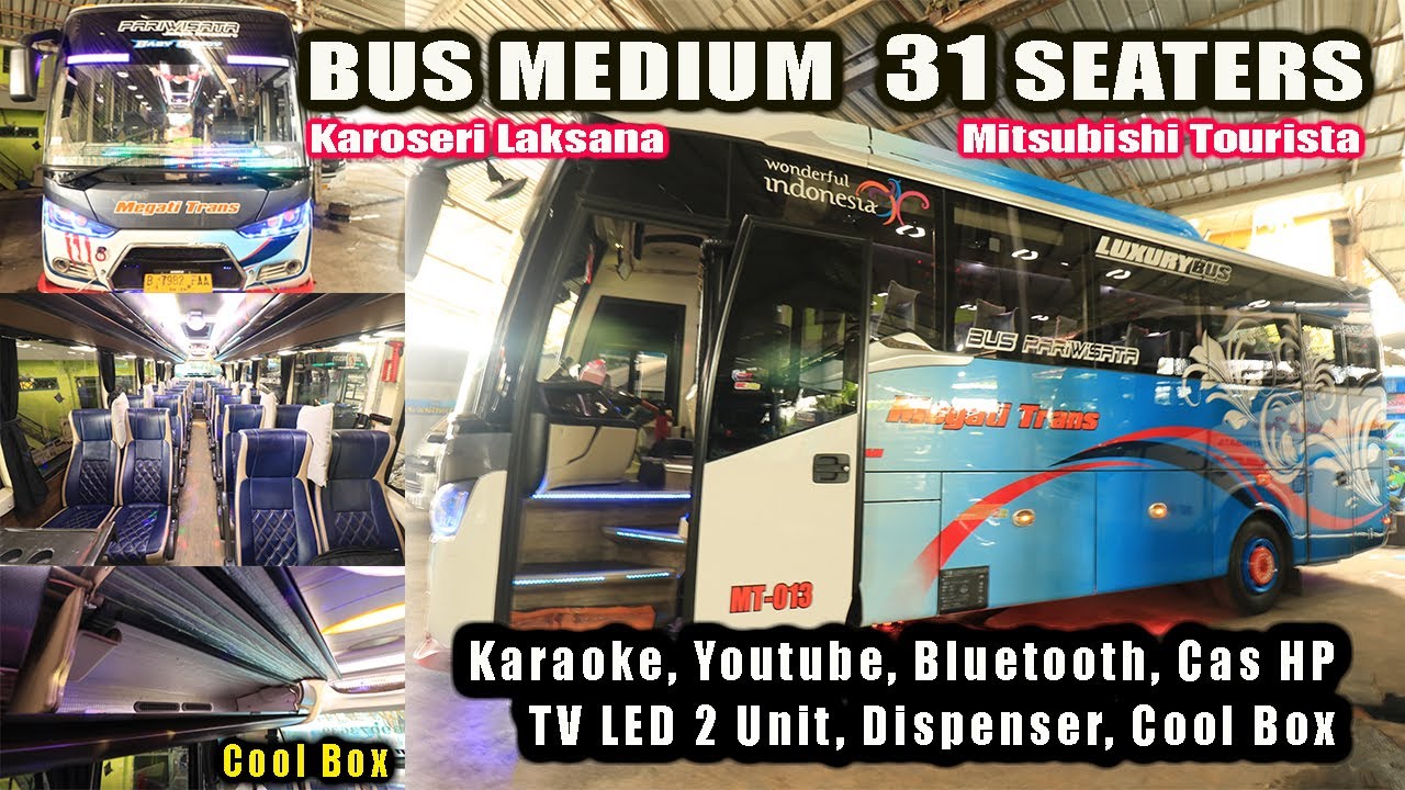 Bus Medium 31 Seaters Mitsubishi Tourista | Bus Pariwisata | Untuk ...