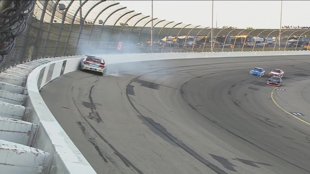 ARCA Racing Series 2017. Iowa Speedway. Michael Self Crash - YouTube