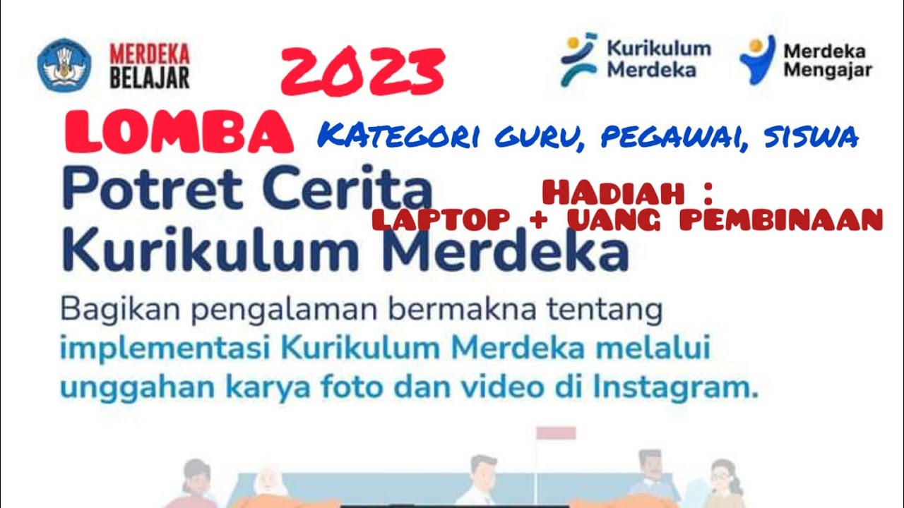 Ini Jadwal dan Syarat Daftar Potret Kurikulum Merdeka 2023 // Hadiah 12 ...
