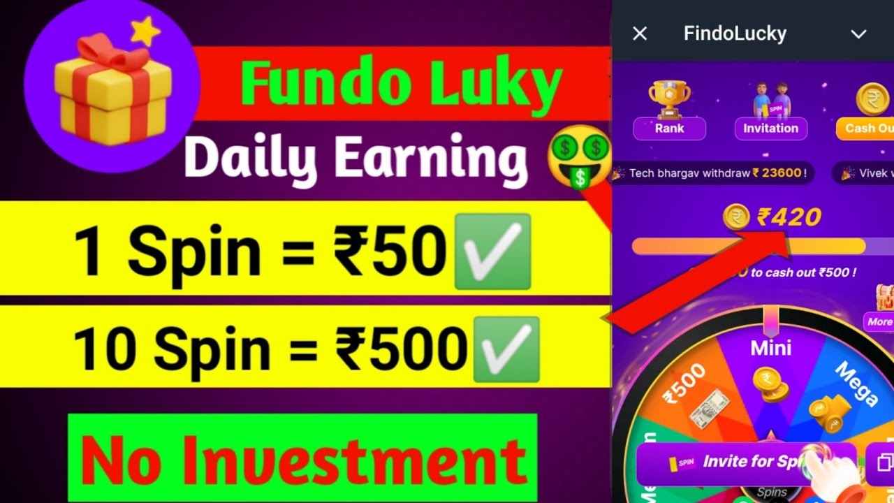 🔥Best Earning App | Findo lucky Se paisa kaise kamaye - YouTube