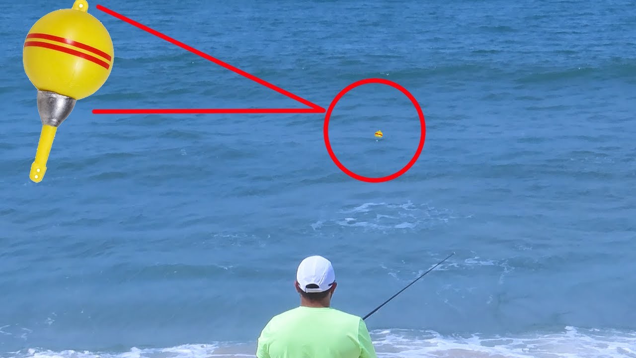 PESCA DE PRAIA COM BÓIA ? É POSSÍVEL ? SISTEMA PARA PESCA DE FARNANGAIO - YouTube