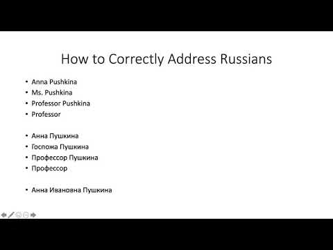 How to Address Russians - YouTube
