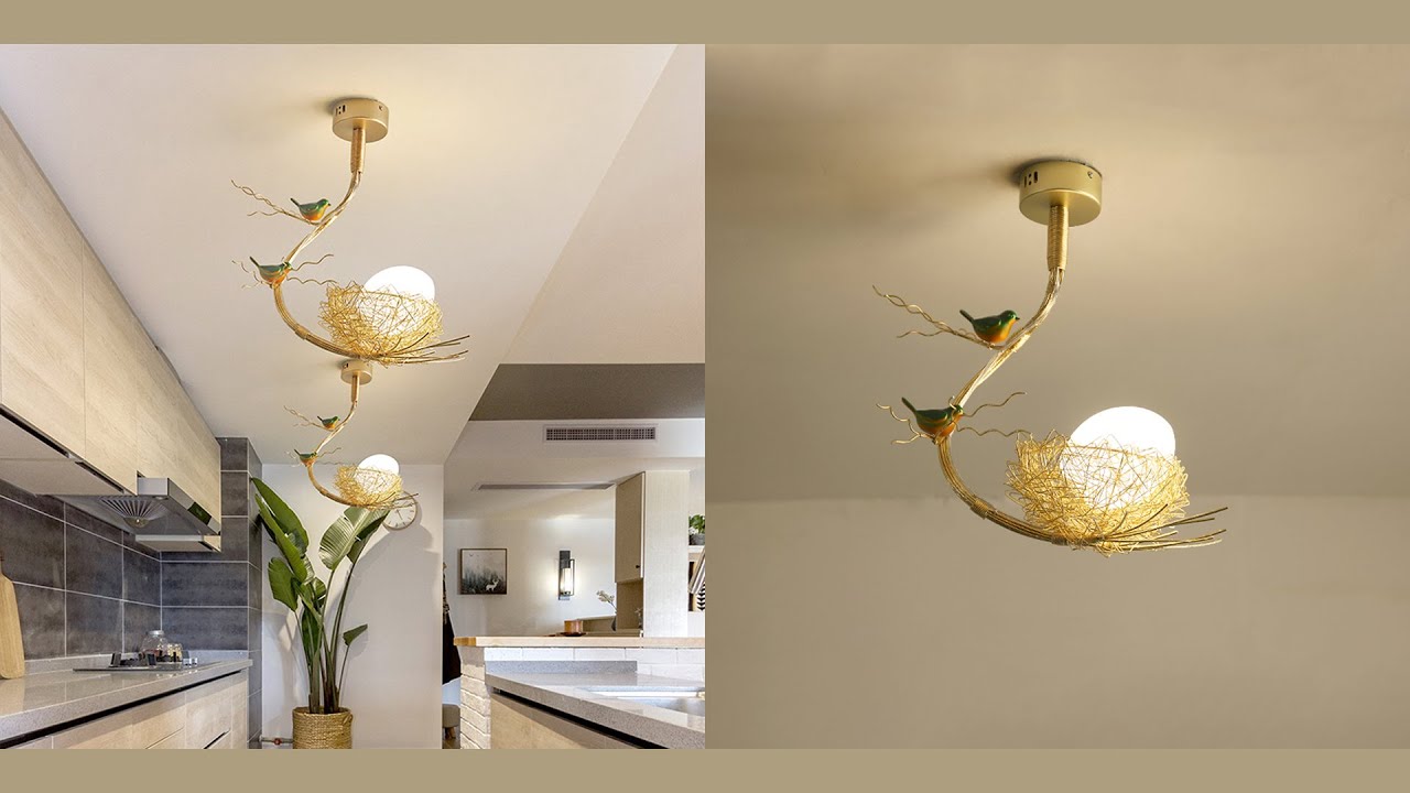 Creative Birds Chandelier - Aeyee Contemporary Aluminum Nest Ceiling ...