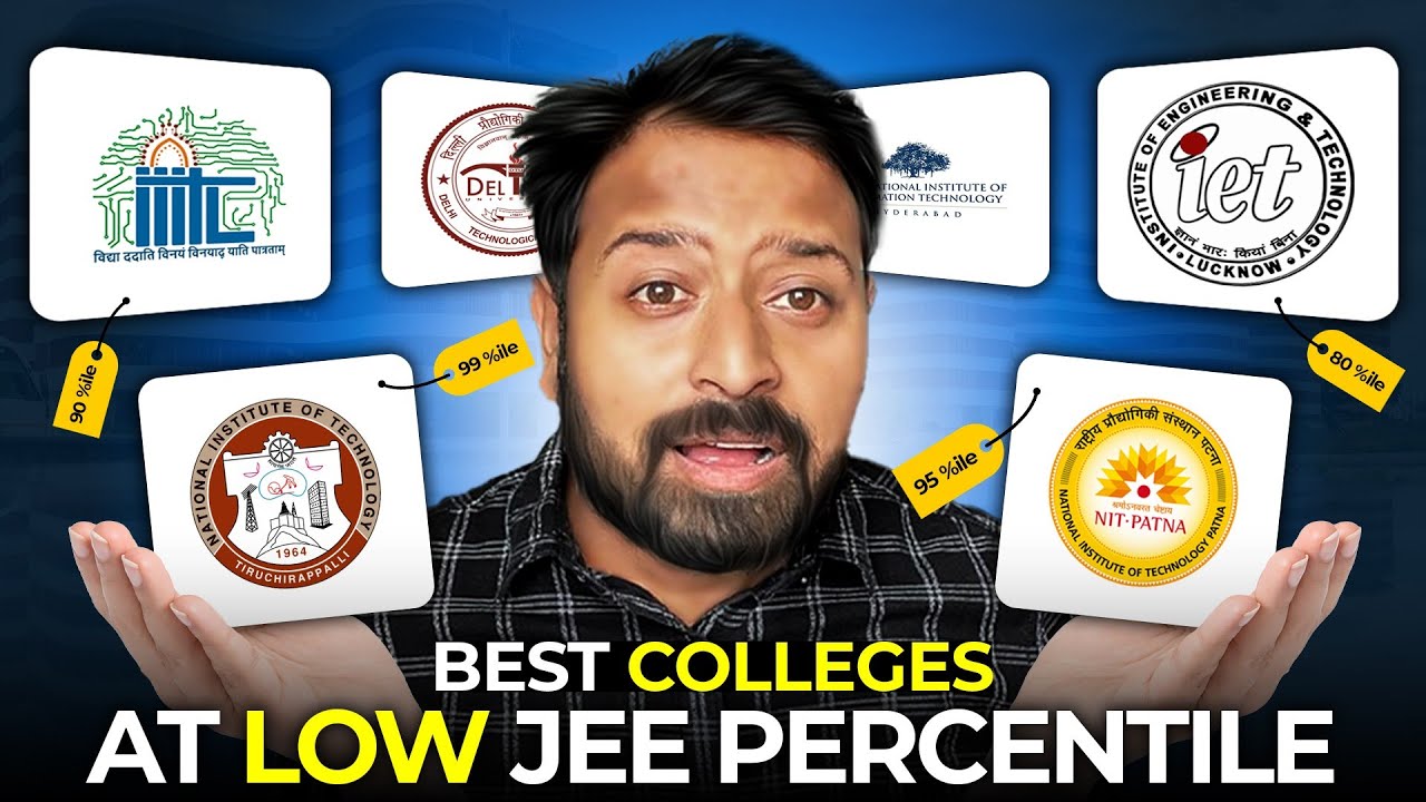 Best College Options At Low JEE Percentile ⚠️ | JEE mains 2026 ...