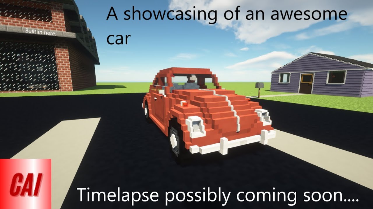 1967 Volkswagen Beetle in Minecraft with the Little Tiles Mod - YouTube