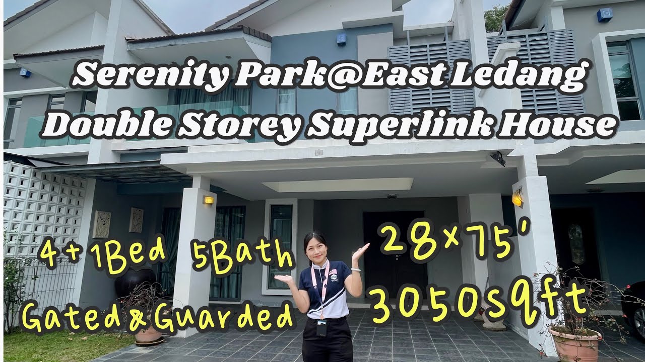 🔥Serenity Park@East Ledang｜Double Storey Superlink House - YouTube