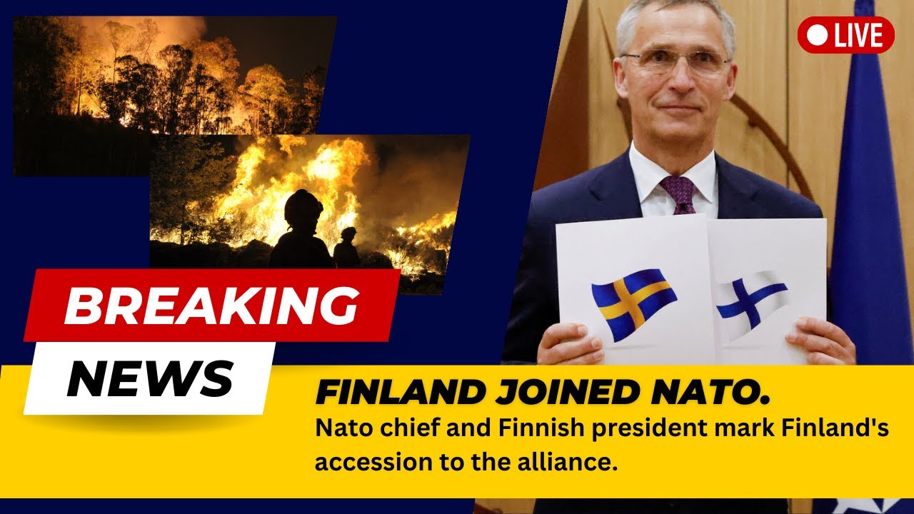 Finnish President & NATO Chief Mark Finland's Accession - YouTube