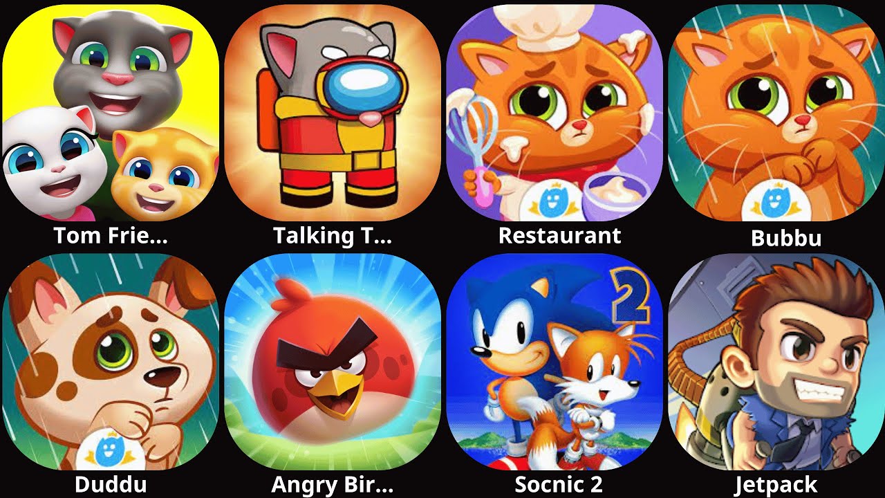 My Talking Tom Friends, Bubbu, Duddu, Peu RTX, I The One , Booba ...