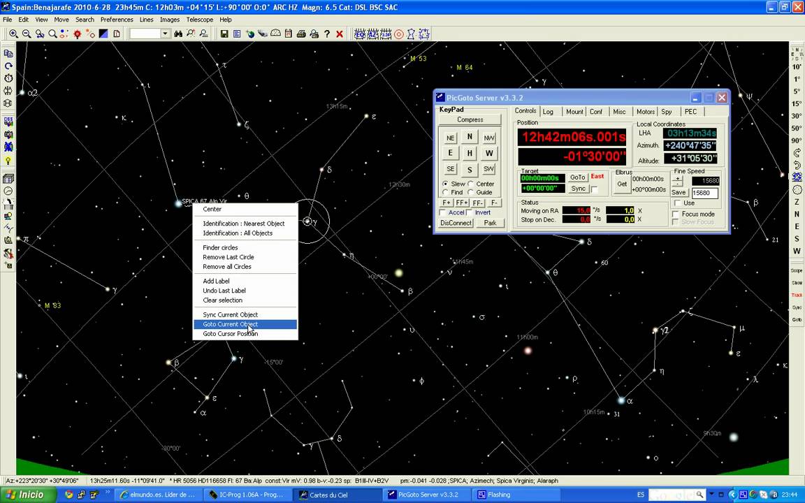 picgoto com driver ASCOM - YouTube